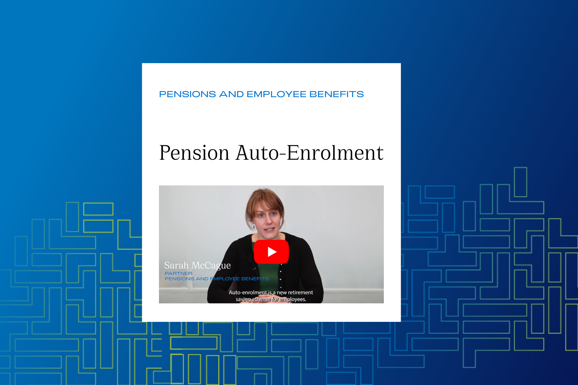 Pension Auto-Enrolment - Arthur Cox LLP